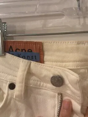 Acne Studios | Jeans | Acne Studio Skinny White Jeans | Poshmark